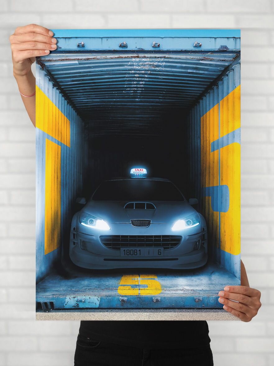 Плакат на стену для интерьера Такси (Taxi - Общее 12) - Постер по фильму кино формата А1 (60x84 см)