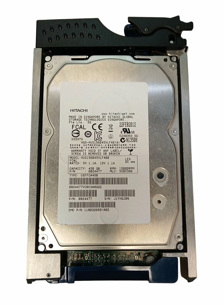 EMC 450Gb 15000 Fibre Channel 3.5" HDD 118032689-A02
