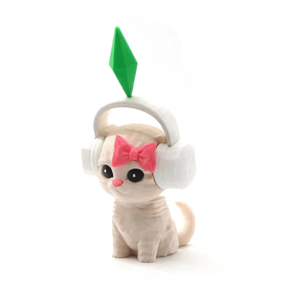 Фигурки кота 3D пластик