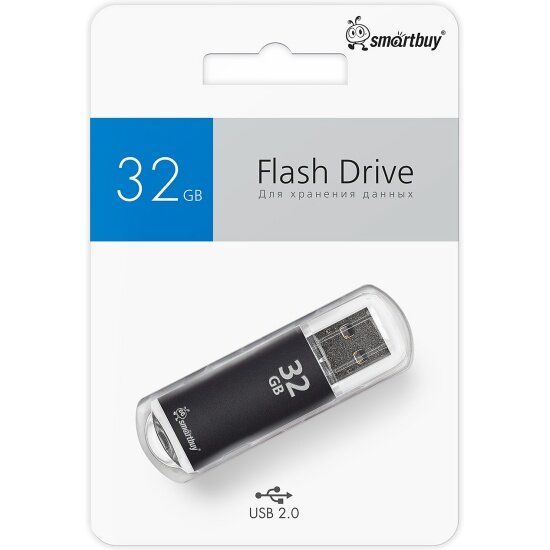 USB флешка Smartbuy 32Gb V-Cut black USB 2.0
