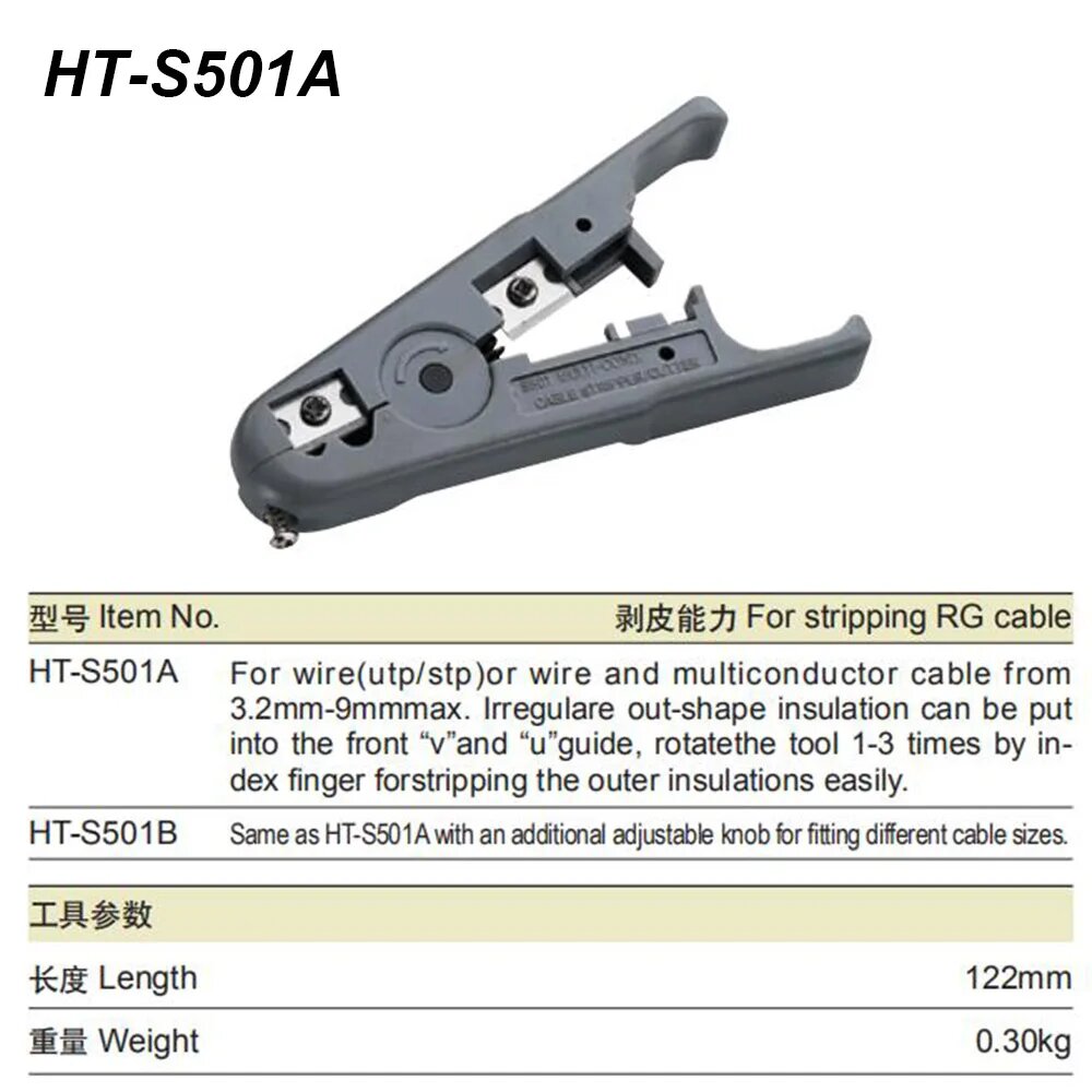 Инструмент для зачистки кабеля LUBAN HT-S501A