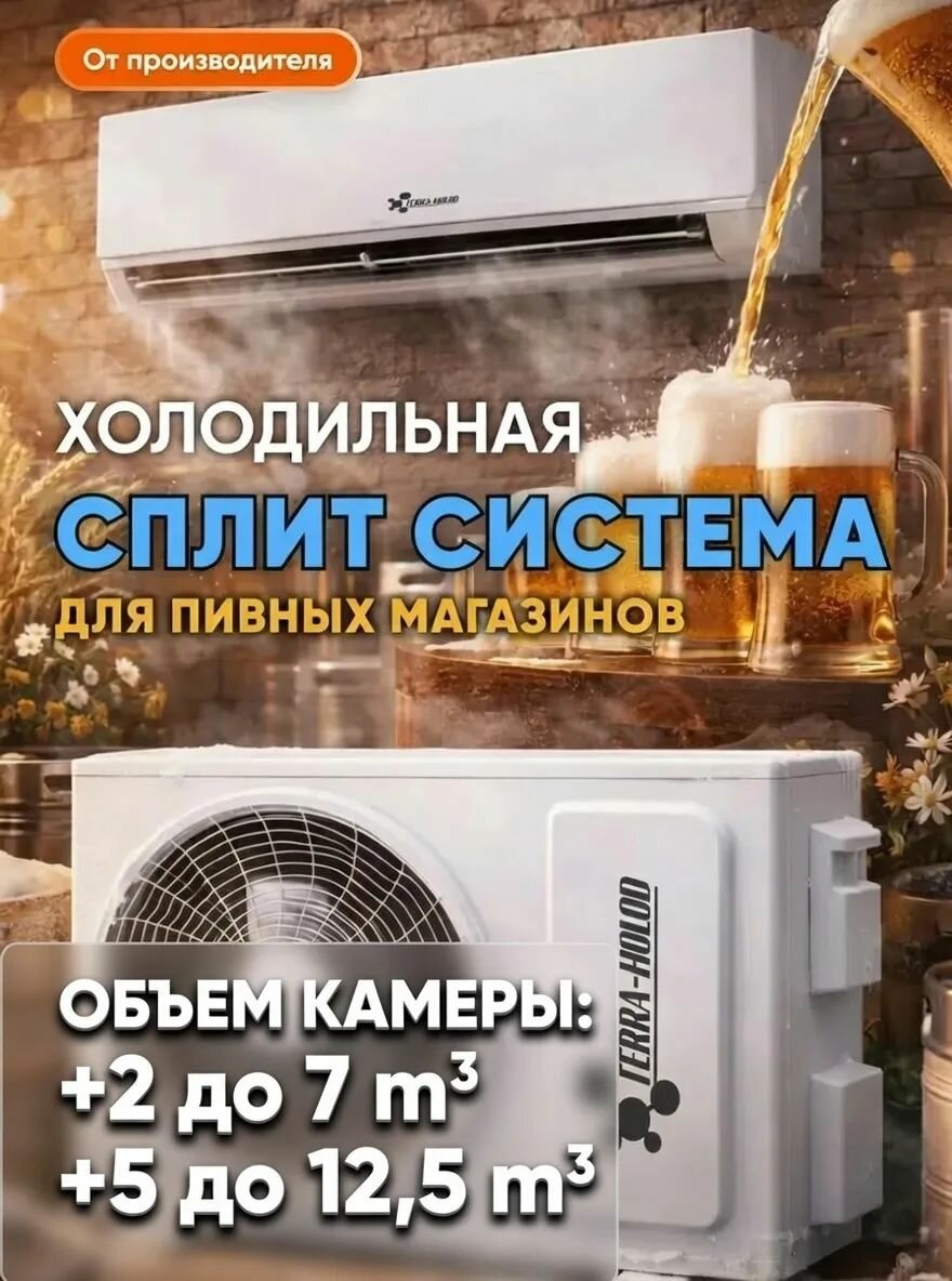 Сплит-система холодильная для пивных магазинов ТН102КА1-МВ +2.+5