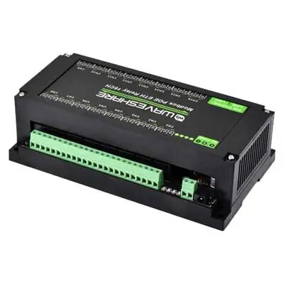 Промышленный релейный модуль RJ45 Ethernet 16 каналов Modbus RTU/TCP PoE