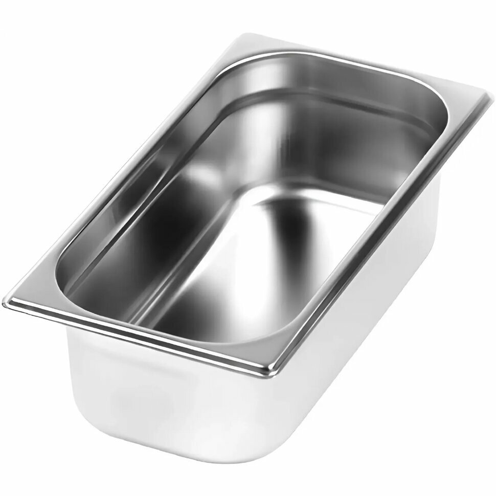Гастроемкость Mgsteel нерж. сталь 1/3 H-100мм (325х176), 39073, 2496720