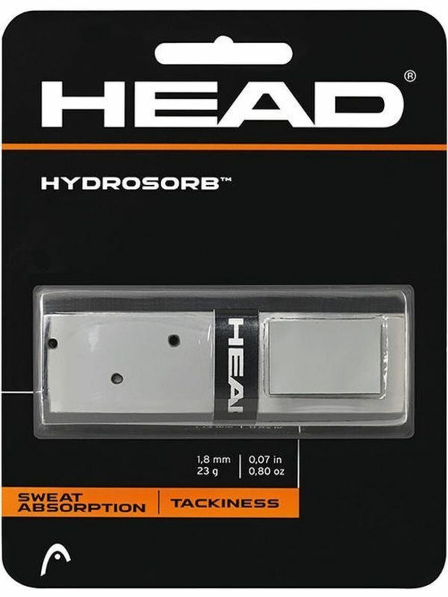 Обмотка грип Head HydroSorb Grip серый; черный Большой теннис 100% Полиэстер 285014-GRBK