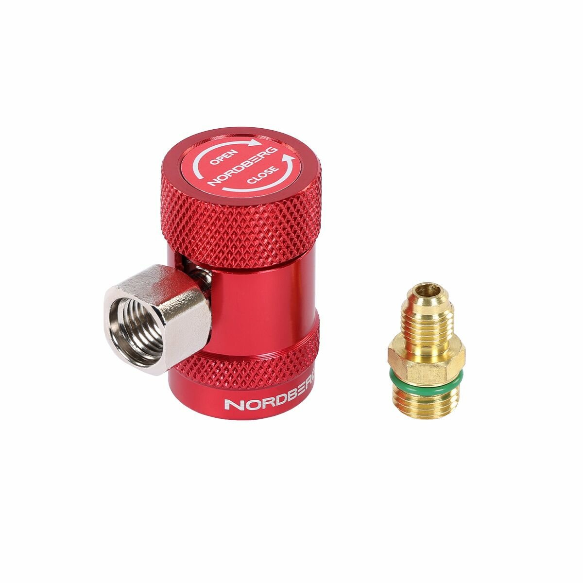 Муфта быстросъемная R134a высокое давление, красная NORDBERG