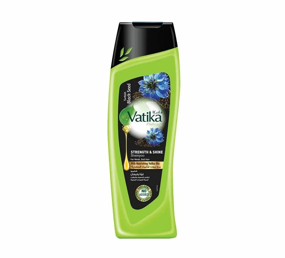Шампунь с черным тмином "Сила и блеск" / DABUR VATIKA BLACK SEED , 400 мл.