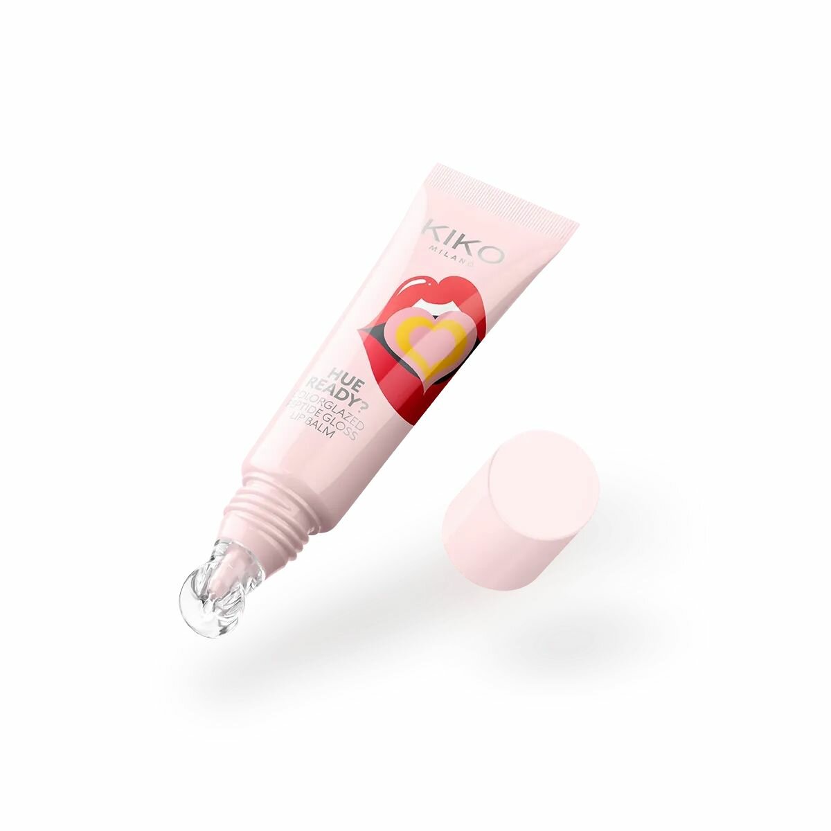 KIKO MILANO Питательный блеск для губ и средство 2-в-1 для ухода за губами hue ready? colorglazed peptide lip gloss balm 11,2 мл оттенок 01 Gliterally obsessed