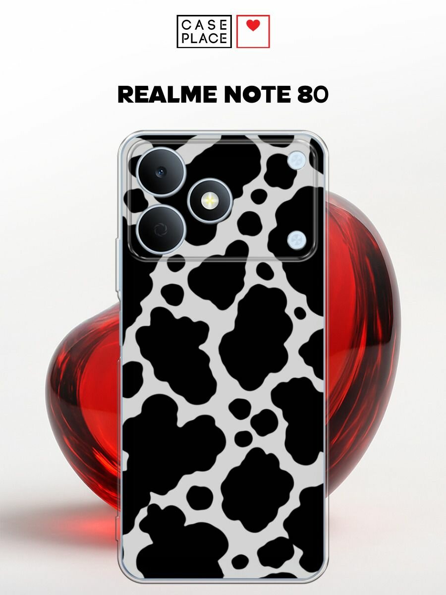 Чехол на Realme Note 80 / Реалми Нот 80 с принтом Черные пятна