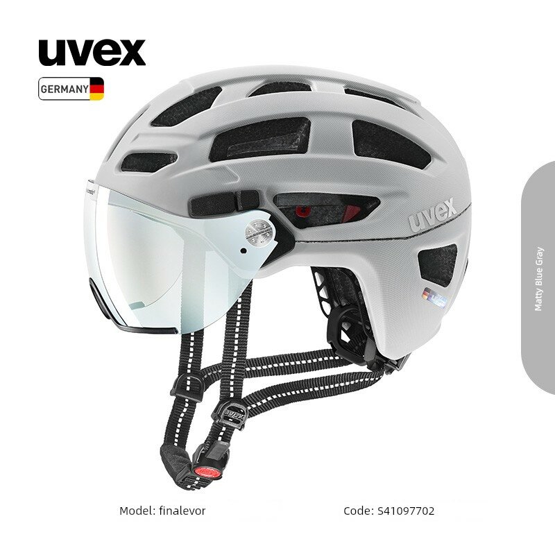 Uvex finale visor велосипедные солнцезащитные очки, размер L, матовая серая линза с мосс-зеленой рамкой, фотохромные