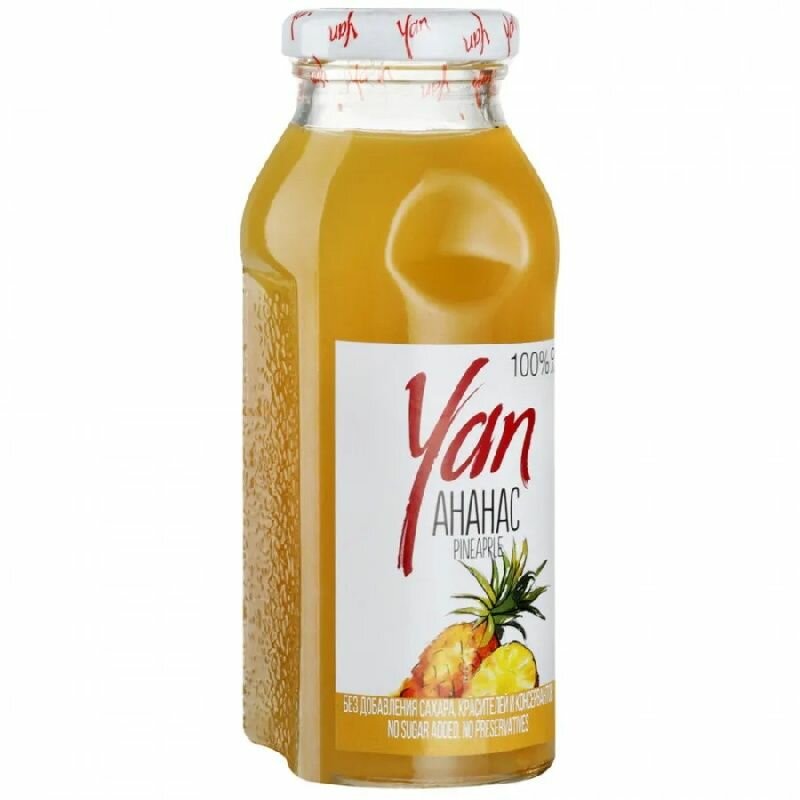 Сок YAN ананасовый /стекло/ 0,25л