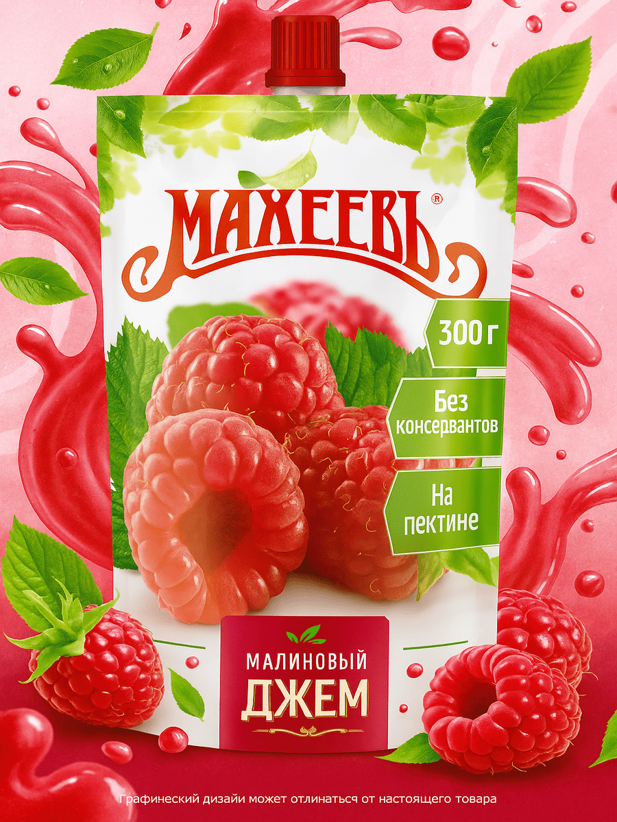 Джем Махеевъ Малиновый, 300 г