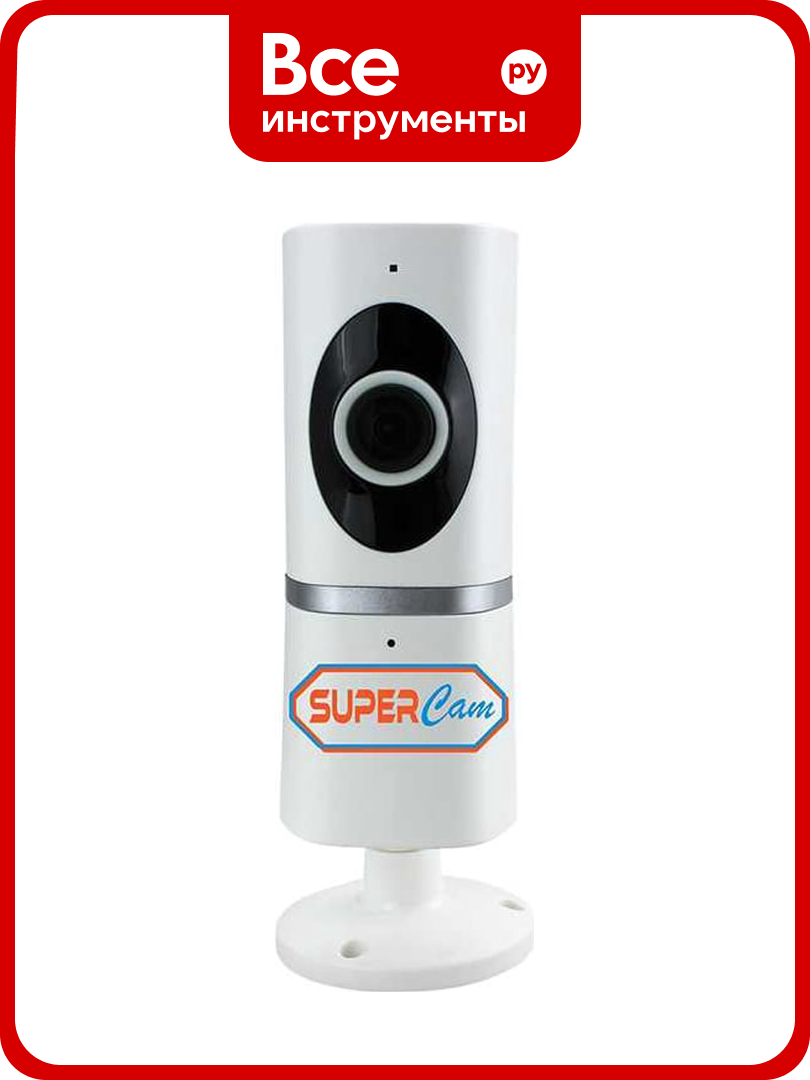 IP-видеокамера AdvoCam SUPERCAM-01 панорамная Wi‑Fi камера с инфракрасной подсветкой, запись аудио, ночной режим, корпус