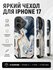 Чехол "Противоударный", для iPhone 17, силикон, чёрный с принтом, ударопрочный
