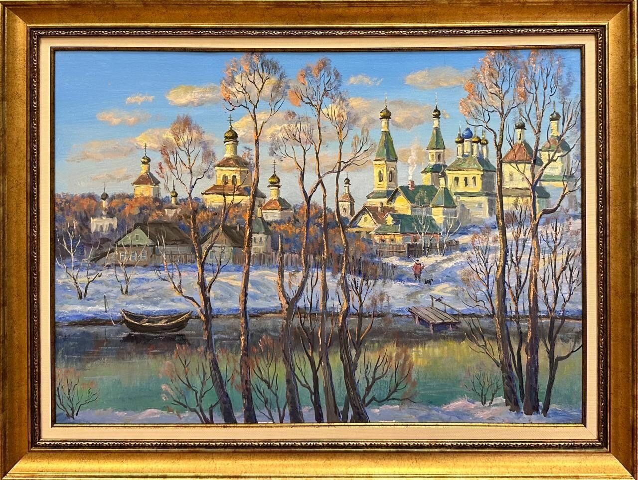Картина маслом, весенний пейзаж "Пришла весна". Холст/Масло. Размер 50х70. Автор Корышев Виктор.