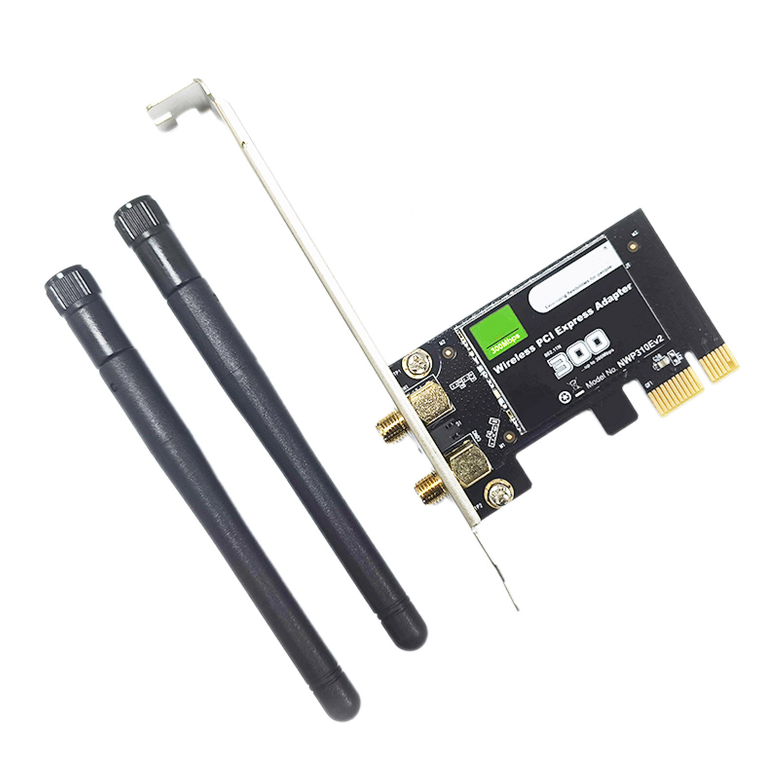 Сетевая карта PCIE, Wi-Fi адаптер 300 Мбит/с 2.4 ГГц для ПК