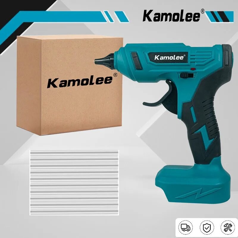 Kamolee Пистолет для клея-расплава подходит для самодельных инструментов для ремонта Возьмите 10 резиновых стержней (картонная коробка)