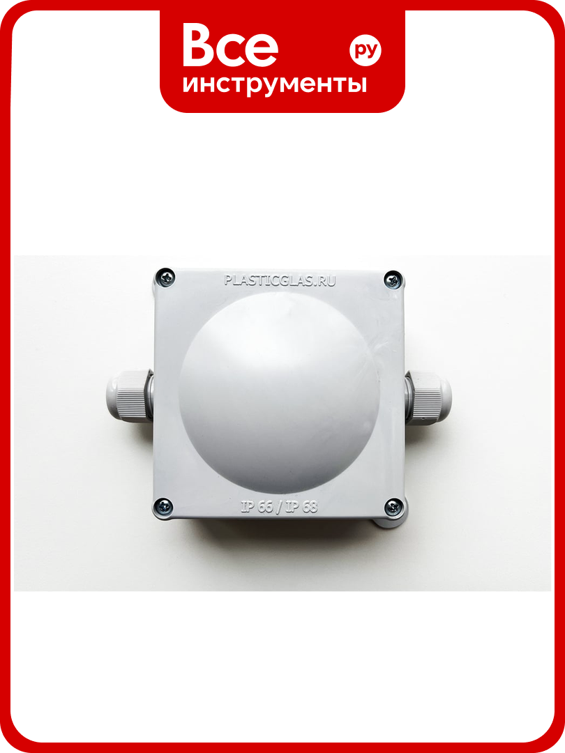 Монтажная коробка Plasticglas IP66/IP68 с гермовводами PG11x2 КМ767635-00-02-00-02