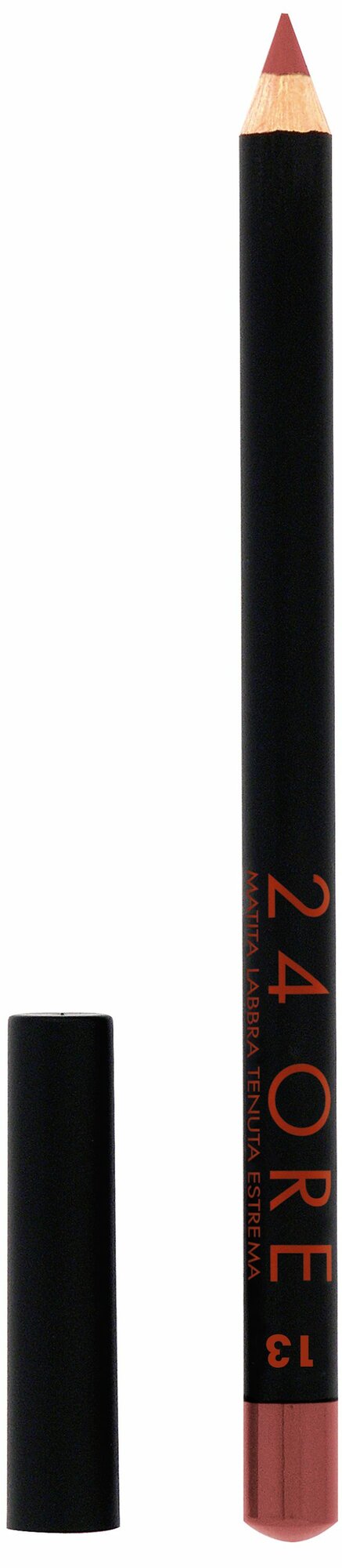 Deborah Milano Карандаш для губ тон 13 кирпично нюдовый 24 ORE LONG LASTING LIP PENCIL стойкий 1.5г.