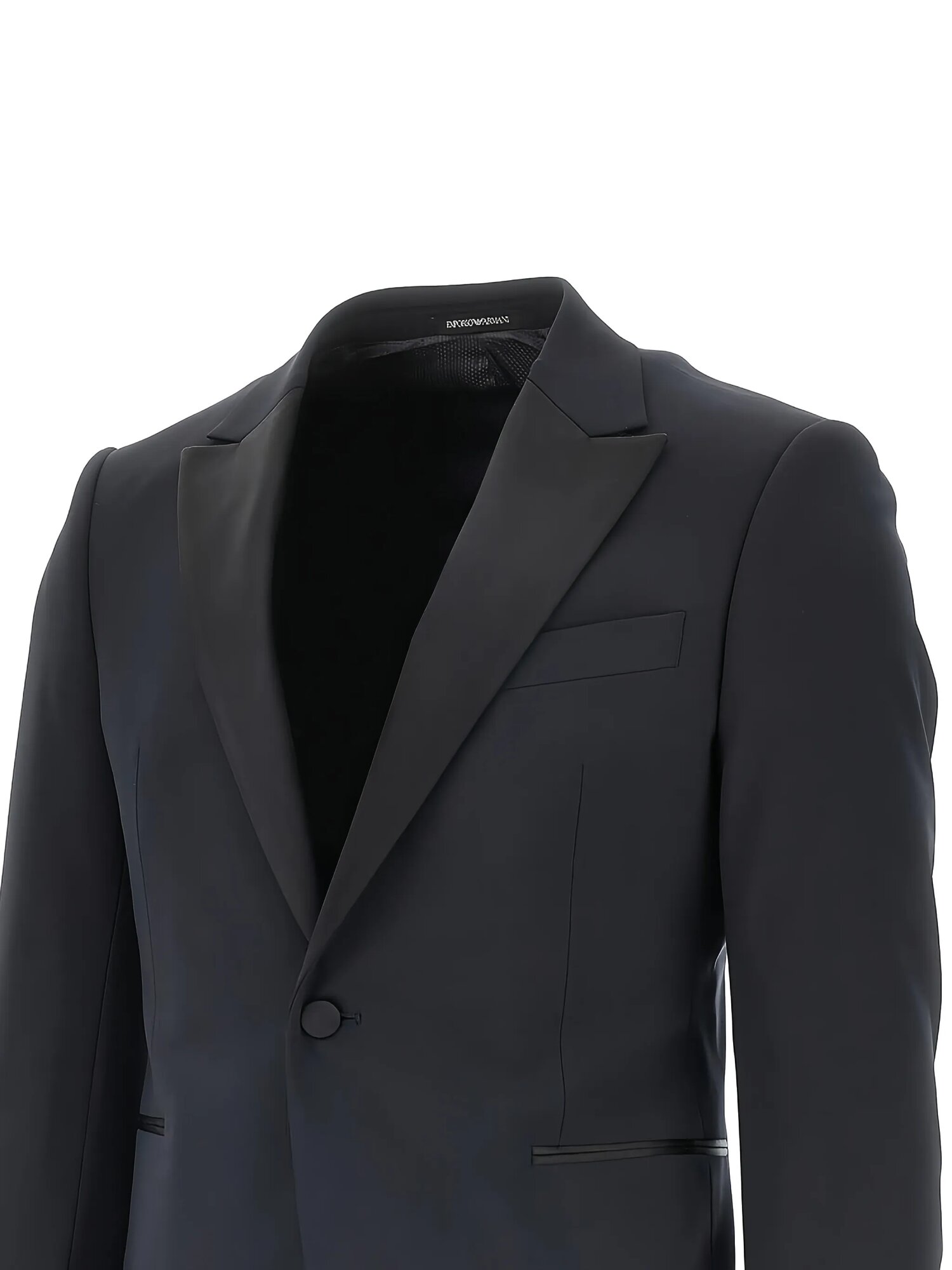 Комбинезон EMPORIO ARMANI Satin-lapel suit, размер 54, blue — фото 1