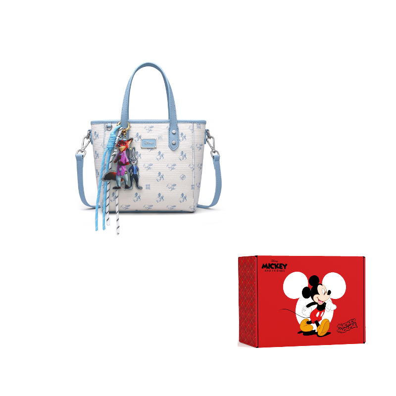 Сумка Disney, фактура тиснение, синий