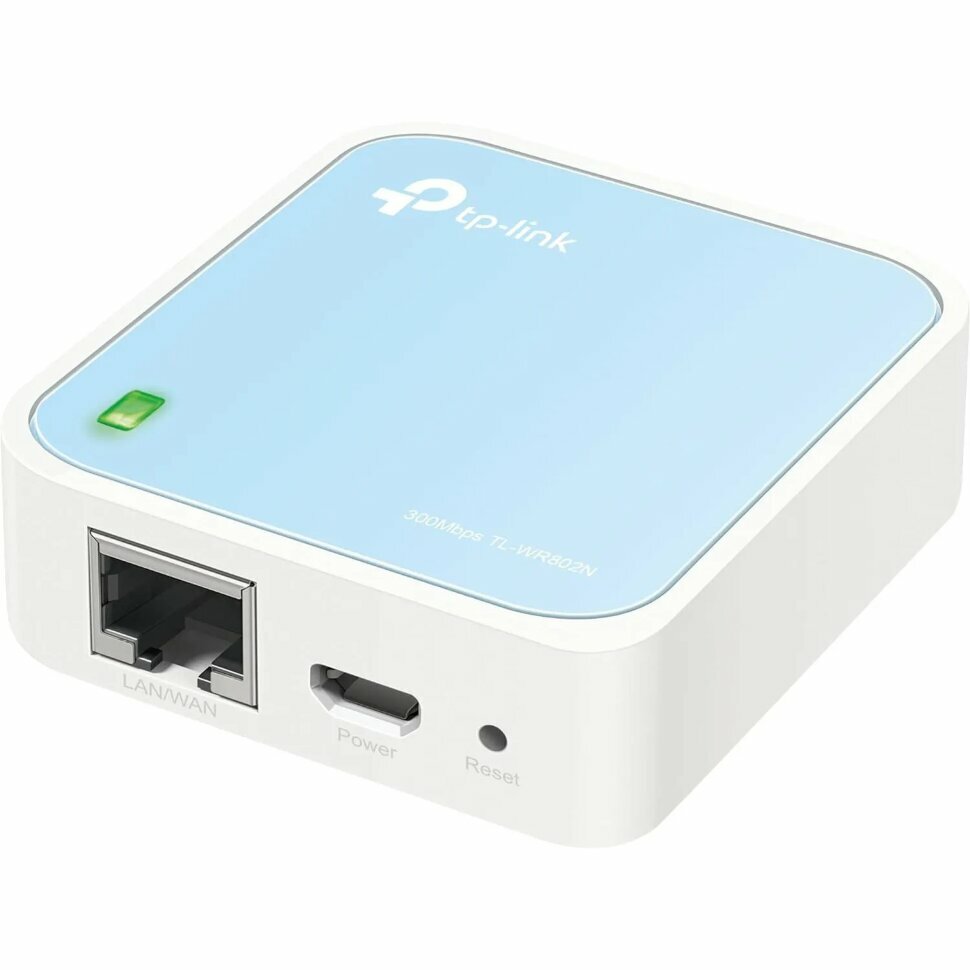 Маршрутизатор TP-Link TL-WR802N N300 Micro USB 2.0 Pocket Trave, 2362940