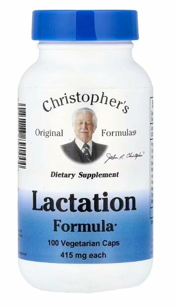 Christopher's Original Formulas, средство для лактации, 100 вегетарианских капсул