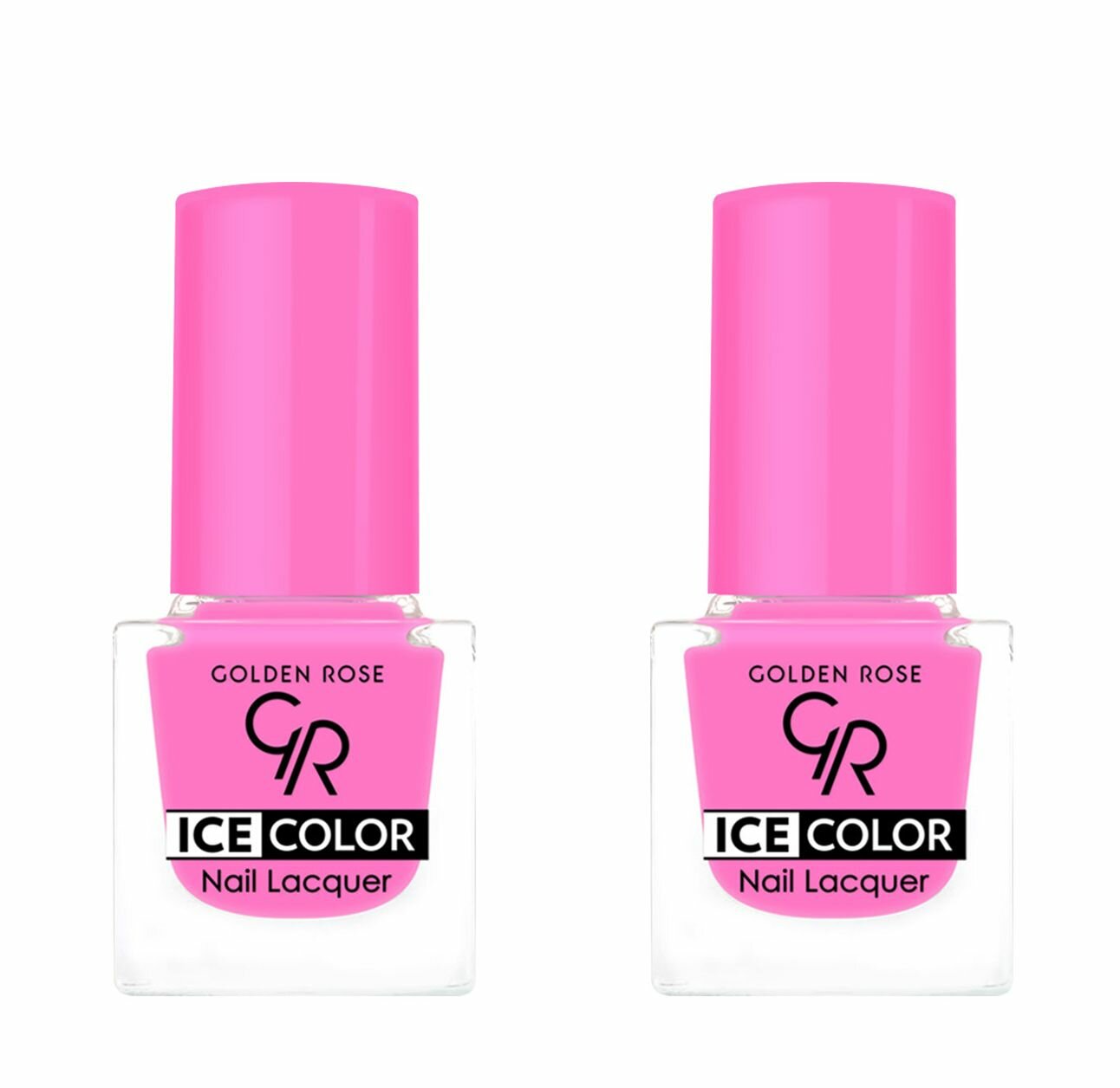 Golden Rose Лак для ногтей Ice Color, тон 201, 6 мл, 2 шт
