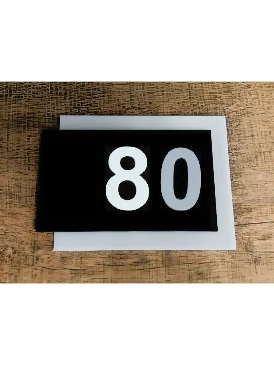 Цифры на дверь , табличка с номером 80