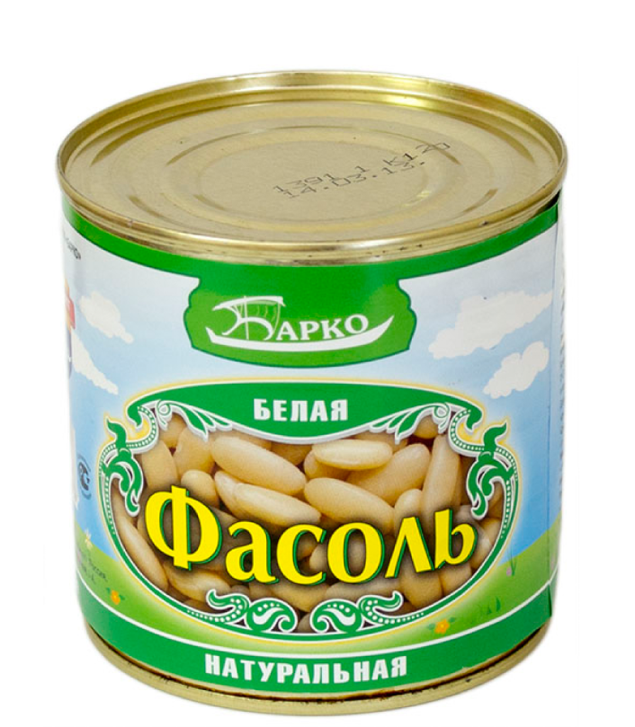 Фасоль белая натуральная ГОСТ Барко, 400 гр
