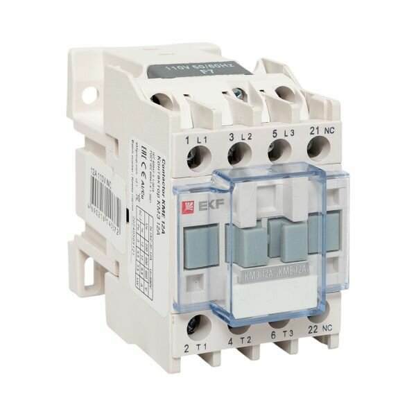 Контактор КМЭ 12А кат. 110В AC 1НЗ PROxima EKF ctr-s-12-110-nc