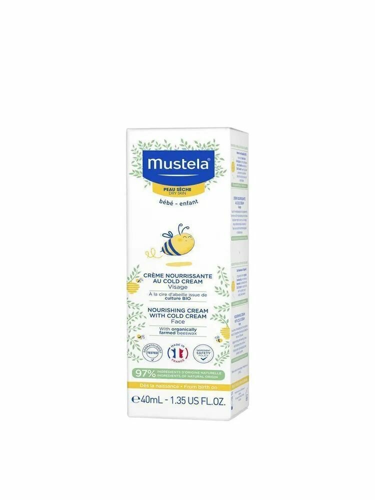 Mustela Питательный крем для лица с кольд-кремом, 40 мл