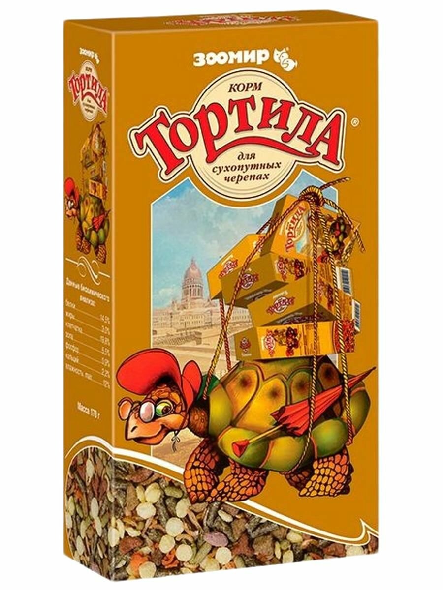 Зоомир тортила Корм для сухопутных черепах 170г