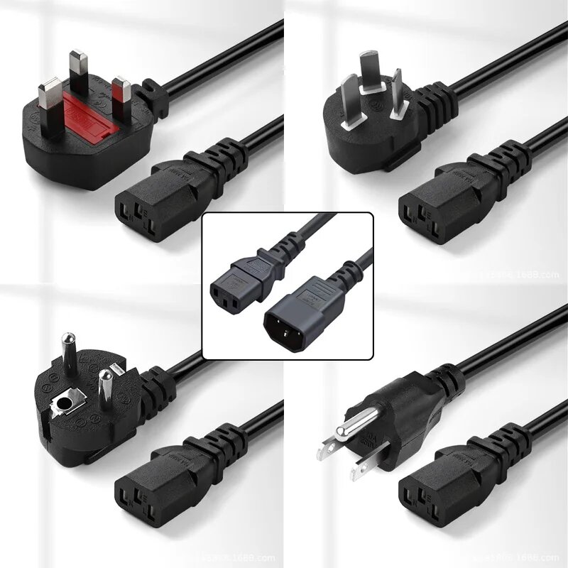 Кабель питания IEC C13, 1.5м, черный