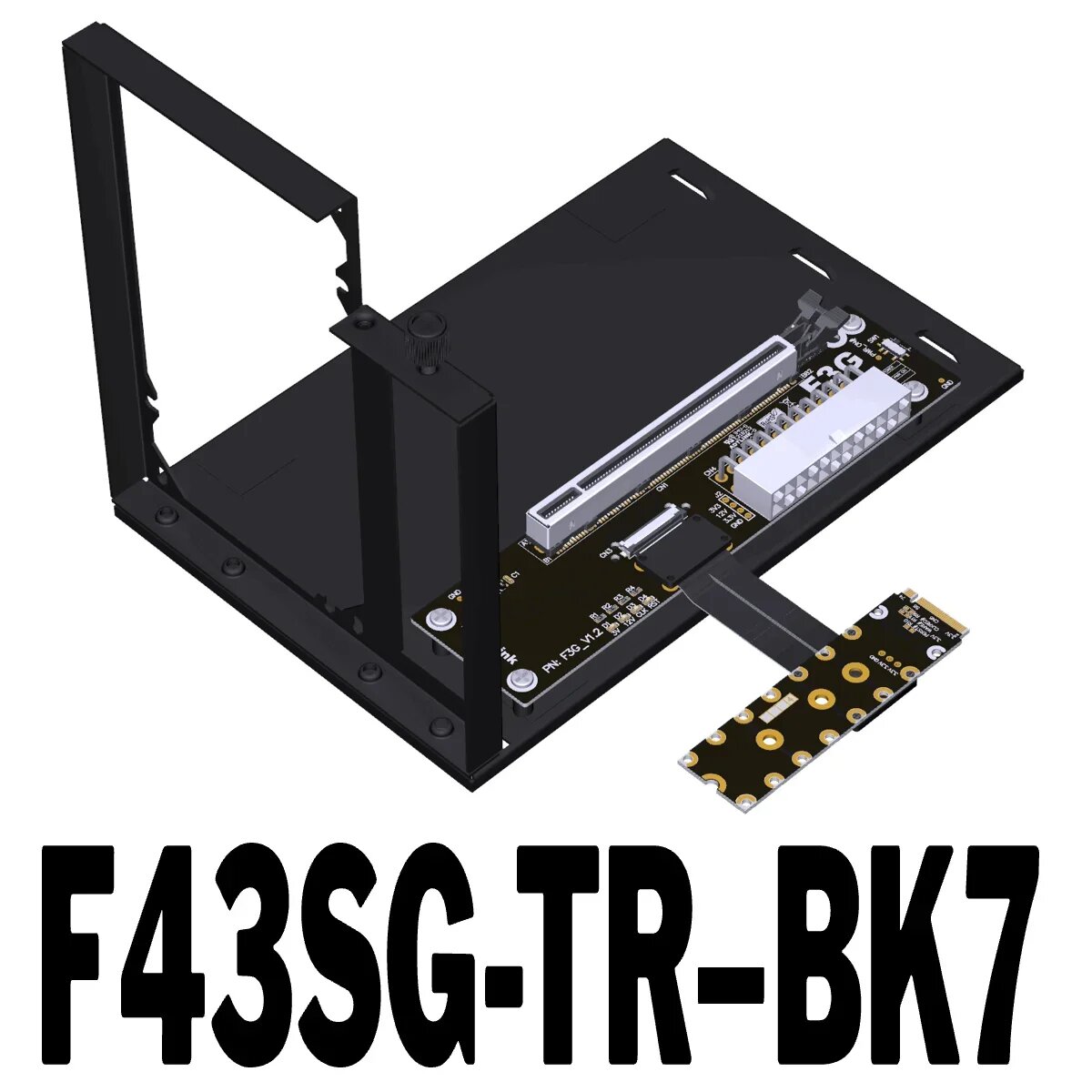 ADT-LINK Адаптер M.2 NVMe к PCIe x16 eGPU F43SG Черный, 25CM, F43SG-TR-BK7
