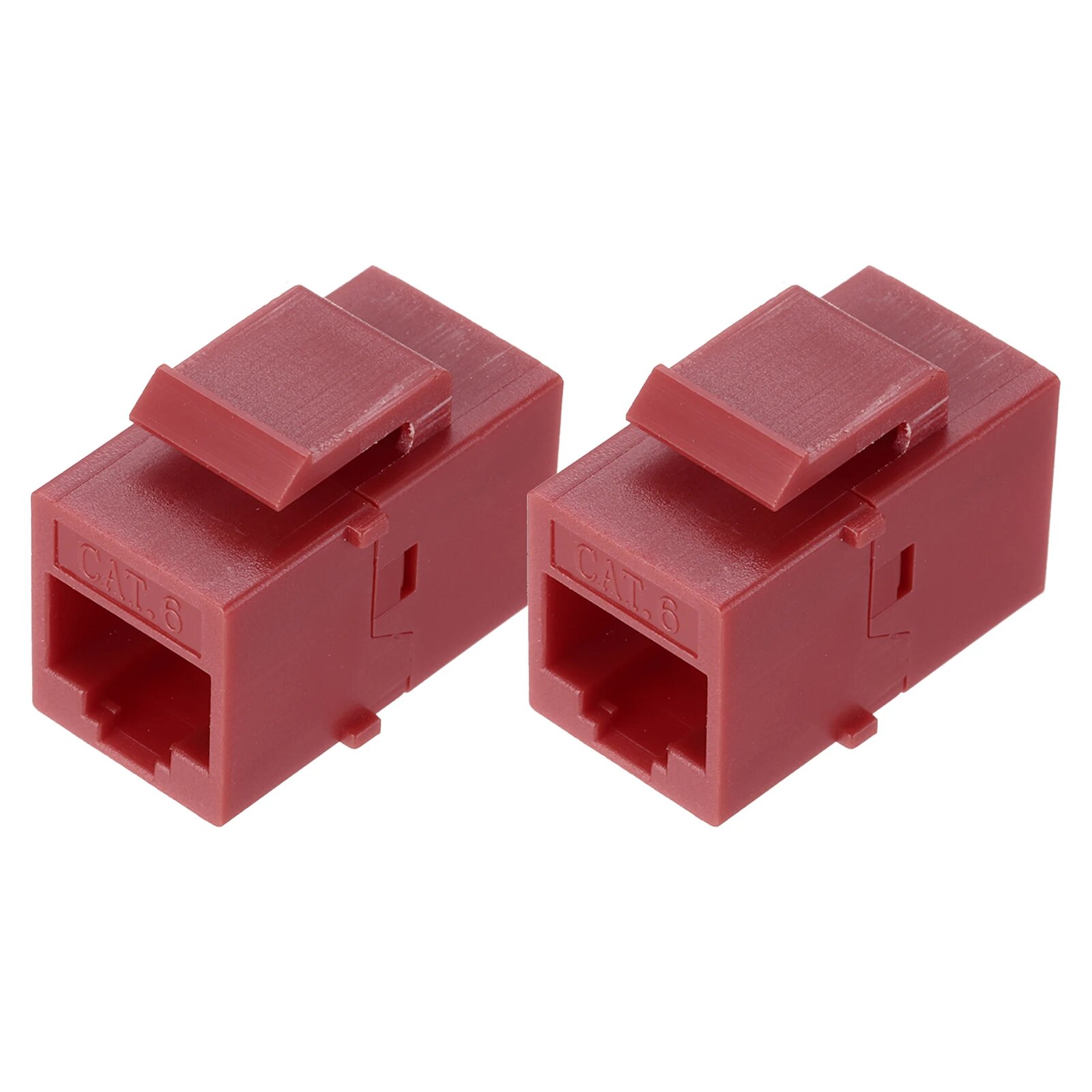 10шт RJ45 мама-мама муфта Cat6, Red