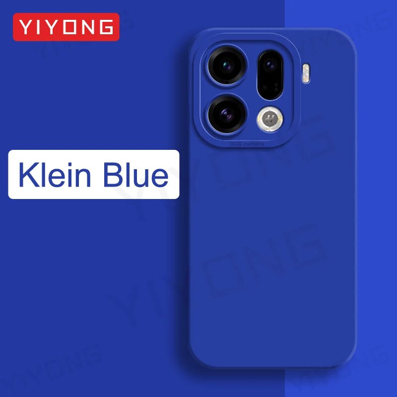 Чехол YIYONG Silky Feel из жидкого силикона для Oppo Find X9 Pro, X8 OPPO Find X9 Pro, Синий, Blue
