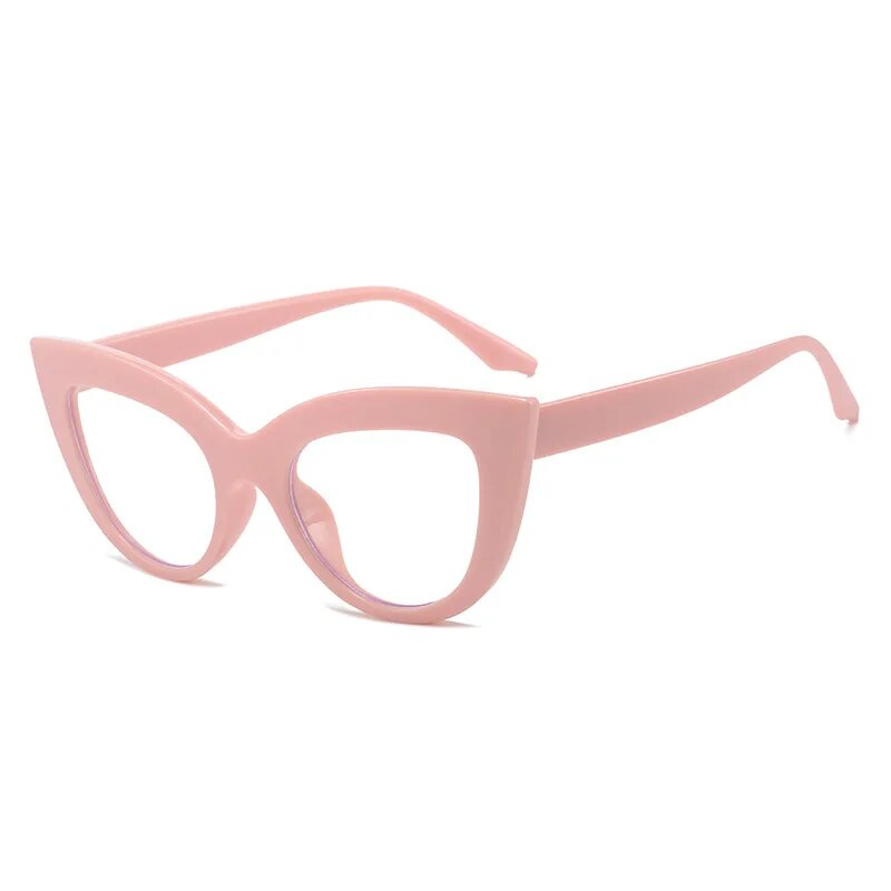 Женские очки "кошачий глаз" Pink, оправа розового цвета
