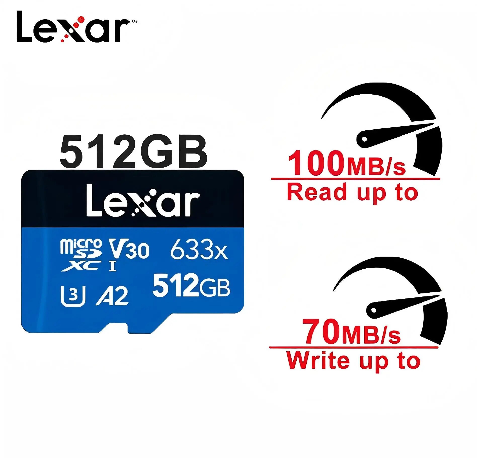 Lexar TF Card 633x Micro SD 512 ГБ 512GB