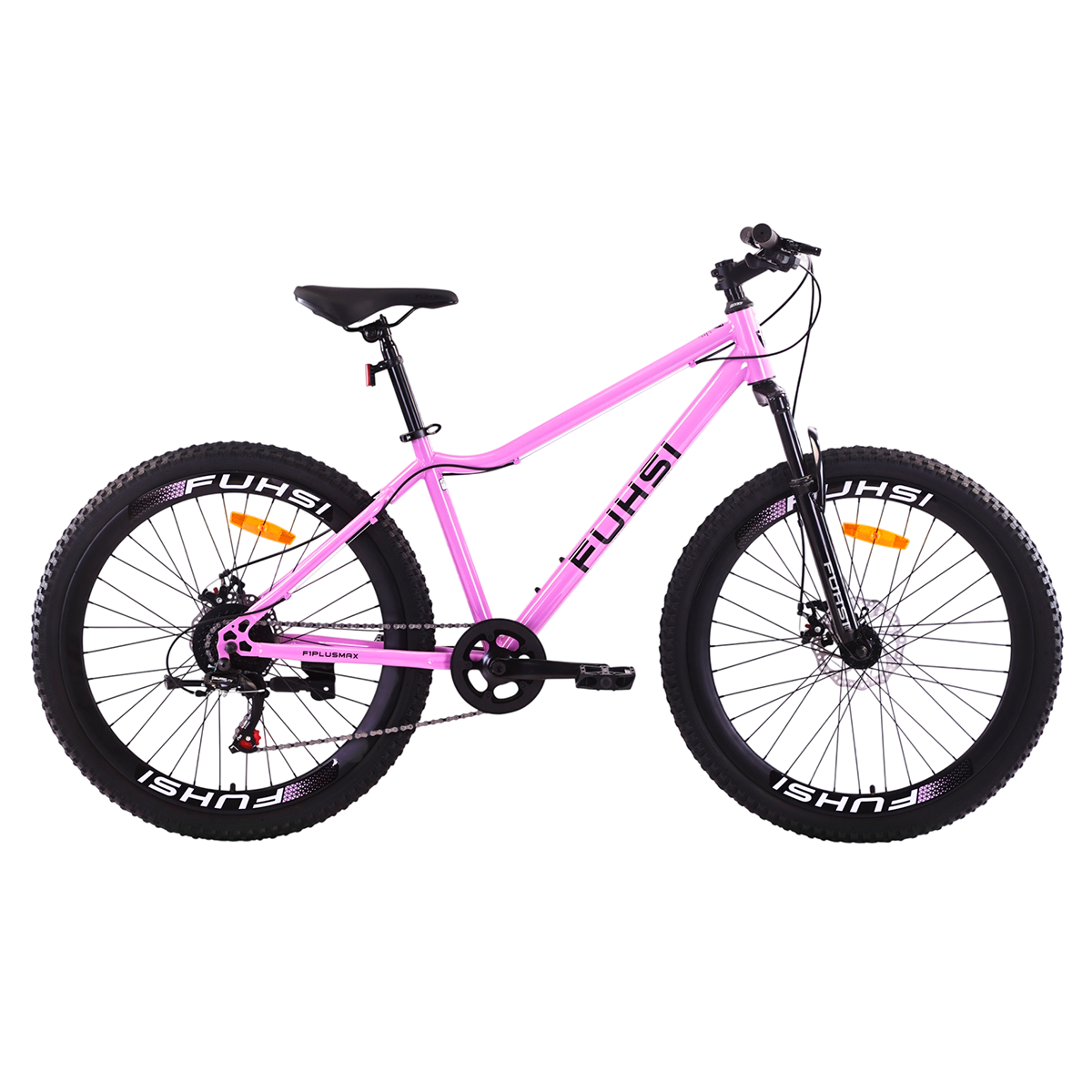 Горный велосипед BREND FUHSI ORIGINAL FU660, диаметр колес 26", 8 скоростей, рама сталь, фиолетовый