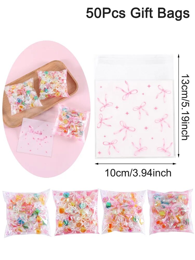 Пакет подарочный 10x10 см, 100 шт.