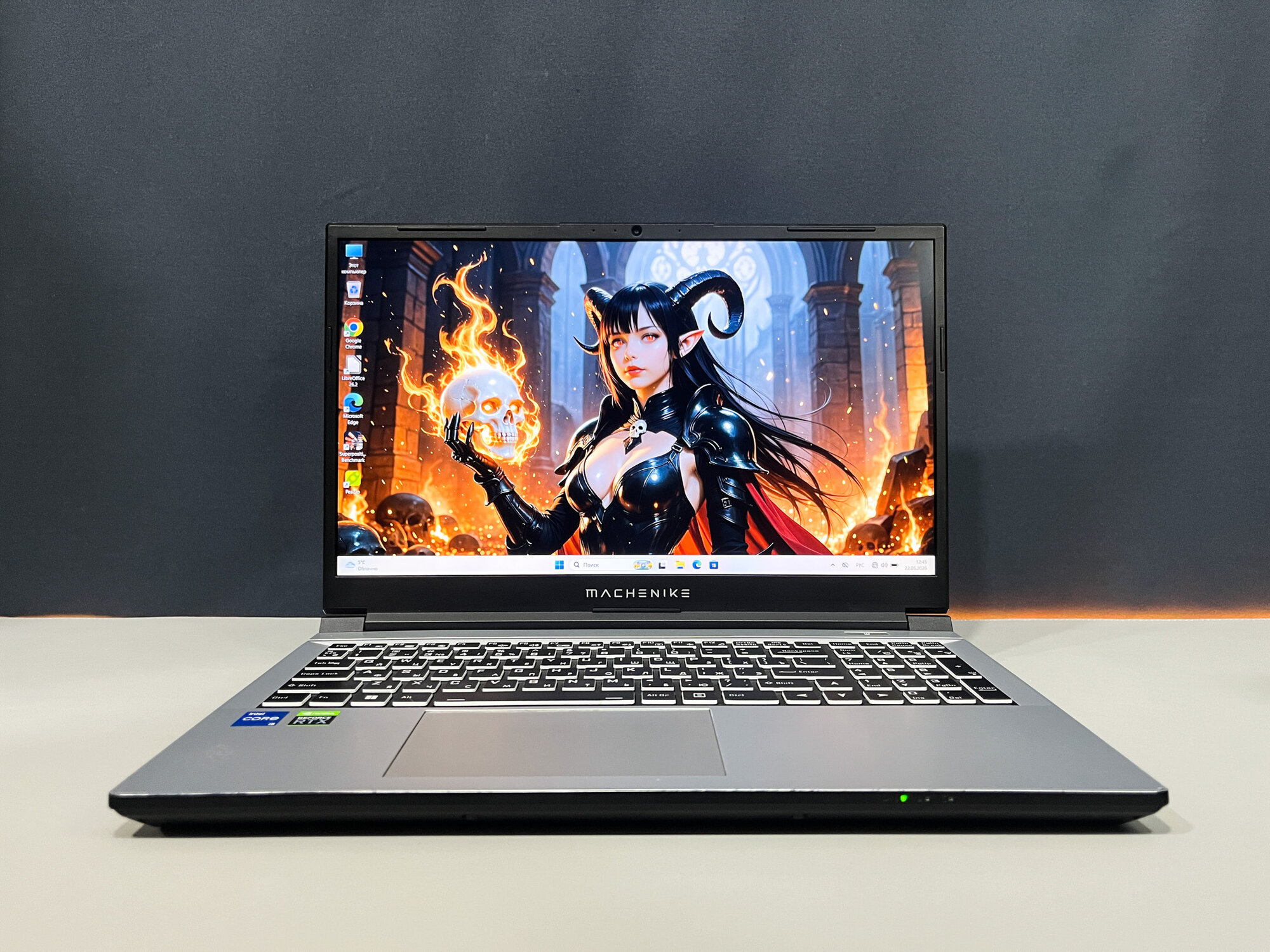 Ноутбук Machenike 15.6"144Hz/Intel Core i5-12450H 8/12*2.00-4.40GHz/RTX3050-4Gb/16Gb/SSD240Gb+HDD500Gb