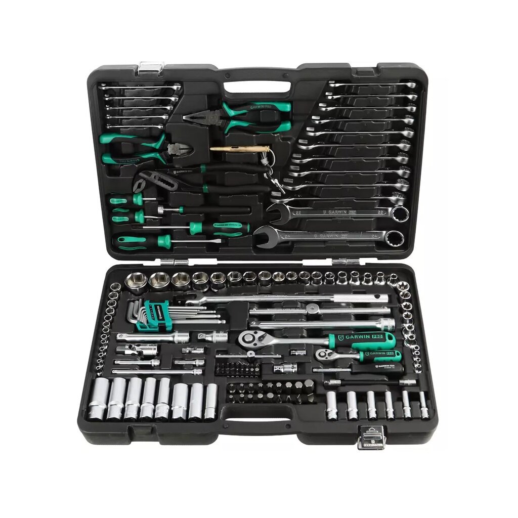 GARWIN PRO Набор ручных инструментов 1/4" и 1/2", 143 предмета 640143