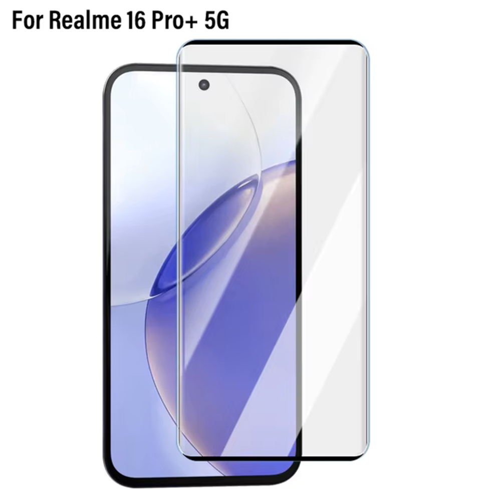 Защитное стекло для телефона Realme 16Pro + поддерживает разблокировку по отпечатку пальца