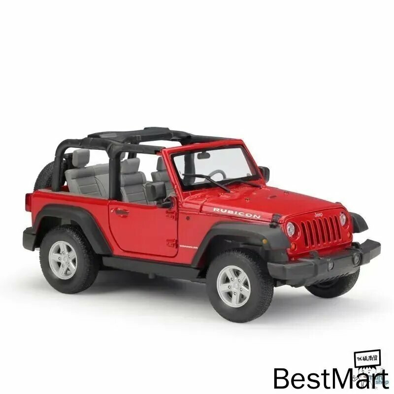 WELLY 1:24 2007 Jeep Wrangler Alloy Car Model Модель автомобиля, высококачественный коллекционный подарок