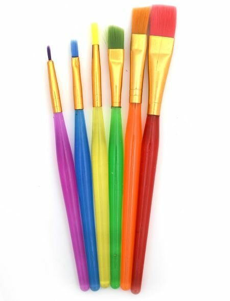 Кисти художественные для рисования "Brush set" набор 6 кисточек