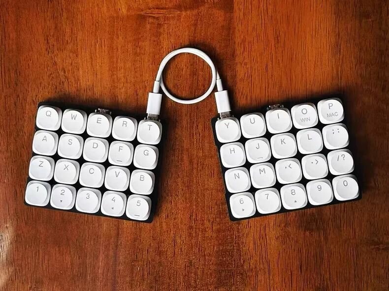Клавиатура X4a Split Low Profile Проводной Однорежимный Сварной Qmk Vial