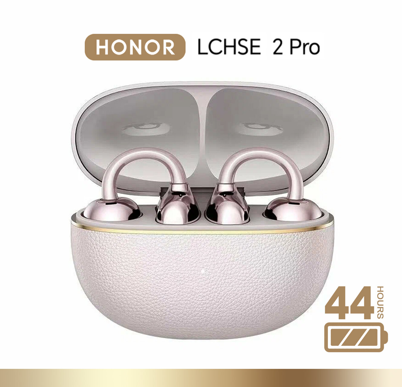 Наушники-клипсы Honor Choice LCHSE Earphones 2 Pro, беспроводные, длительное время работы - Розовое золото