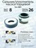 Уплотнитель насоса торцевой 301-8 (26) CA/CE/NBR