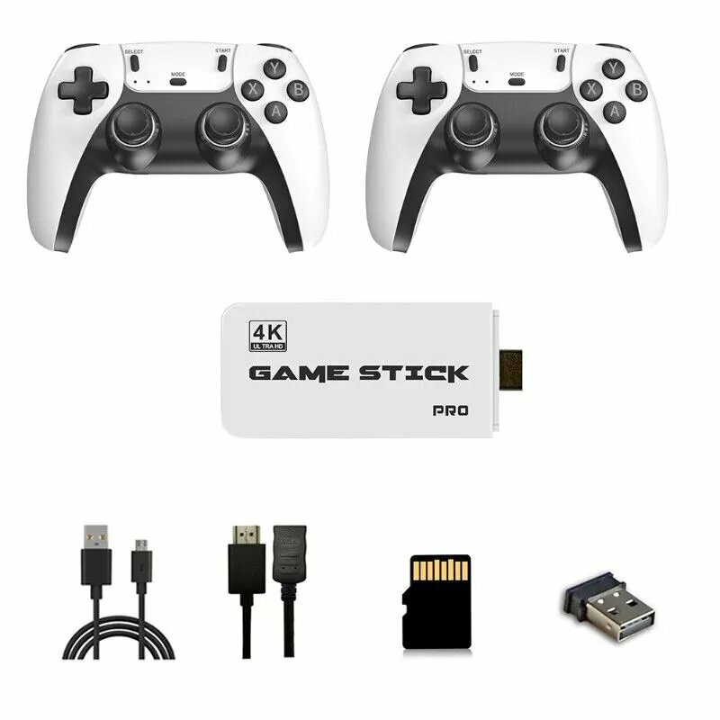 4K ТВ Игровая Палка M15 Консоль С 50000+ Играми, Портативный Игрок И Беспроводные Контроллеры Для Ретро Игр